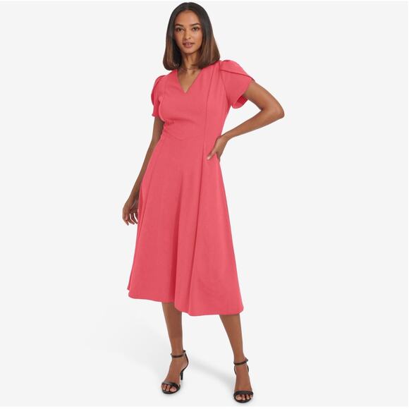 Andrew Marc | Dresses | Nwt Andrew Marc Rosebud Pink Tulip Sleeve Fit ...